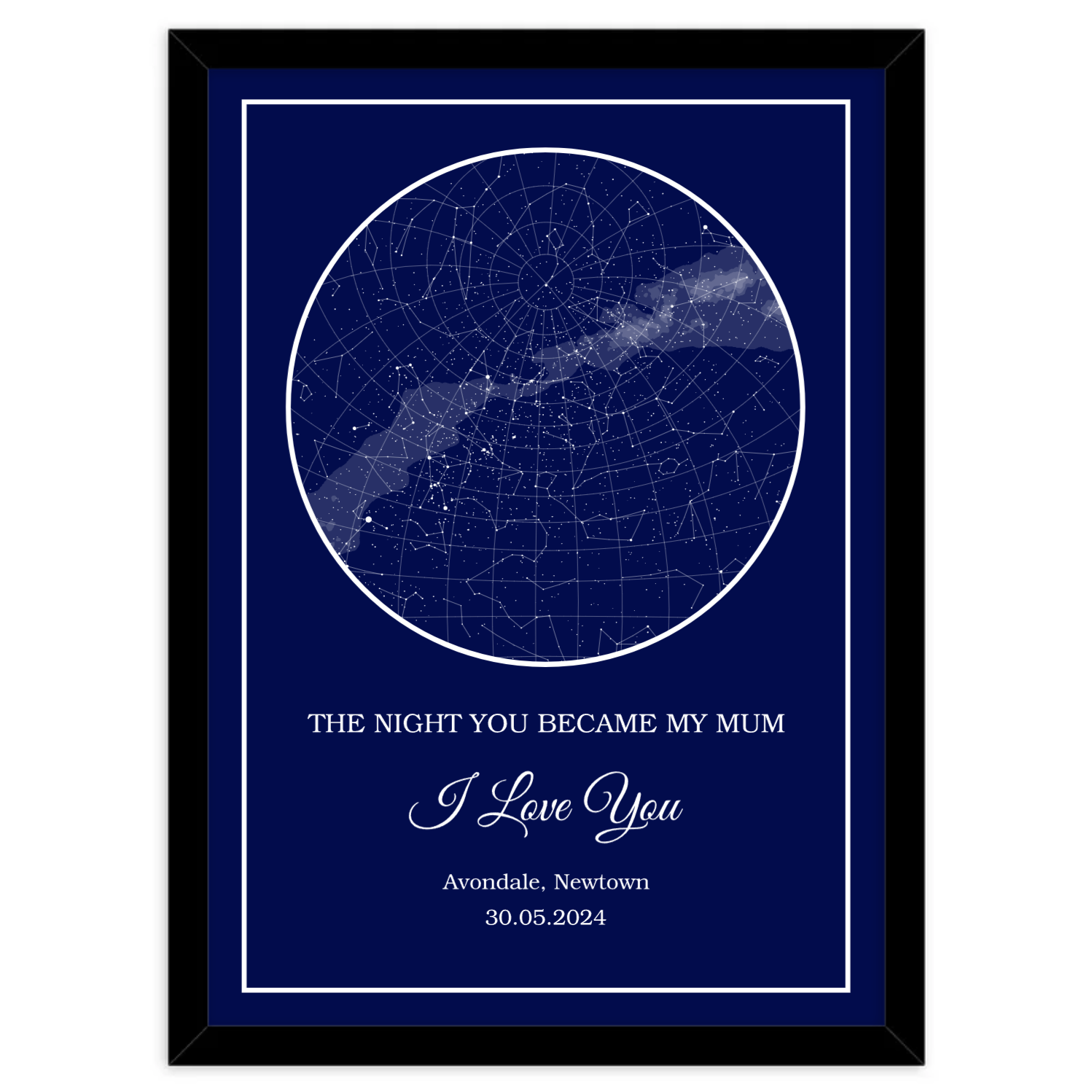 Custom Framed Maps | Custom Star Map